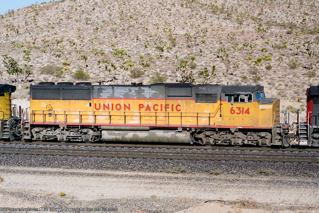 Union Pacific SD60M #6314, in a number series later occupied by former ...